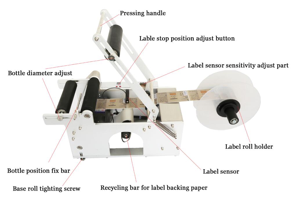 Semi Automatic Round Bottle Labeling Machines